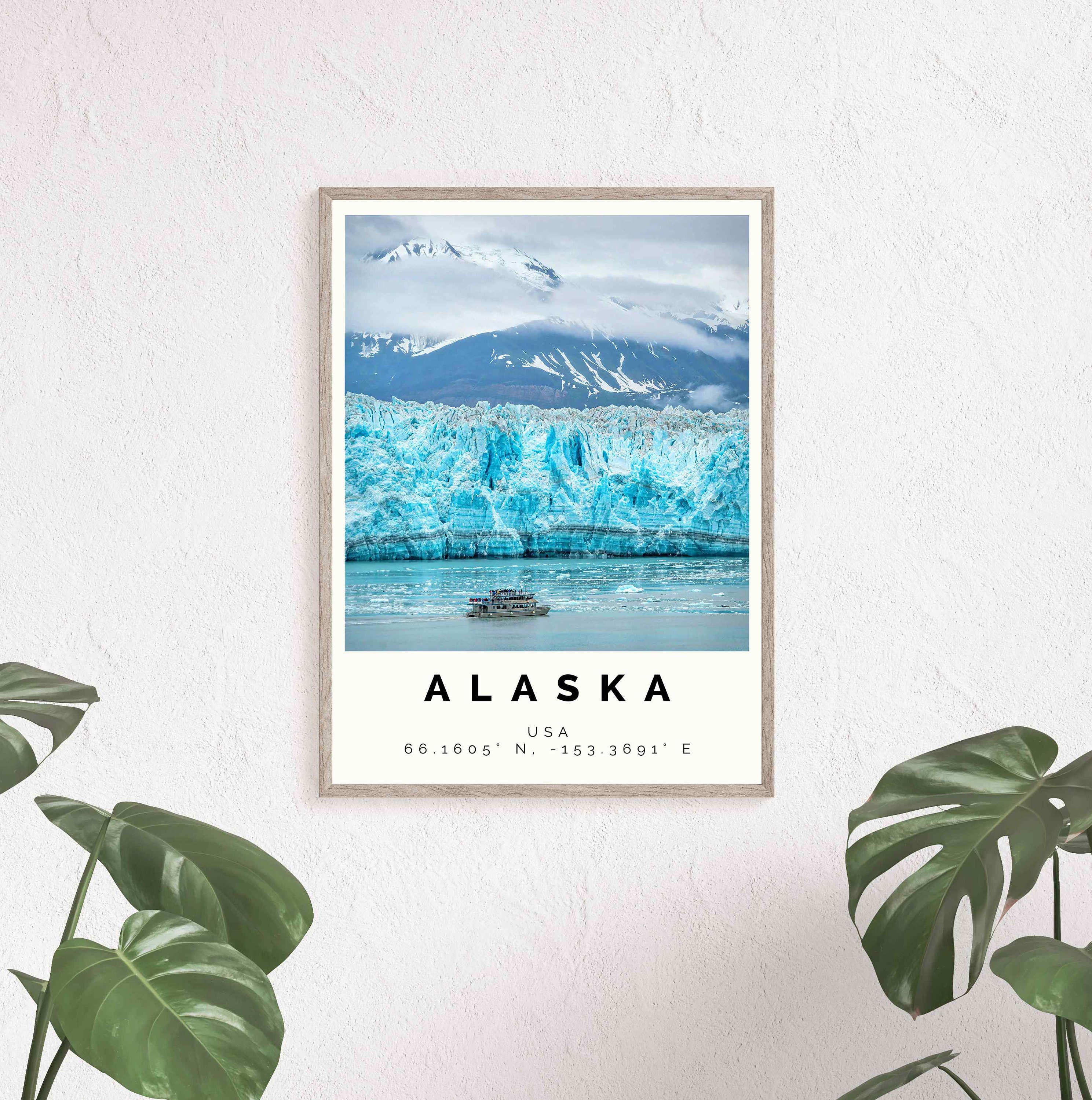 Alaska Poster Colorful Print Alaska Wall Art Alaska Photo - Etsy