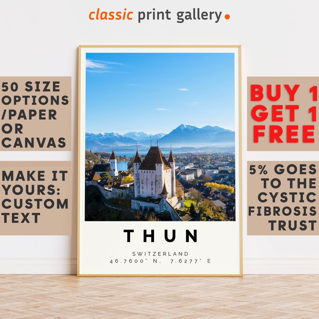 Thun Poster Colorful Print, Thun Wall Art, Thun Photo Decor, Thun Gift ...