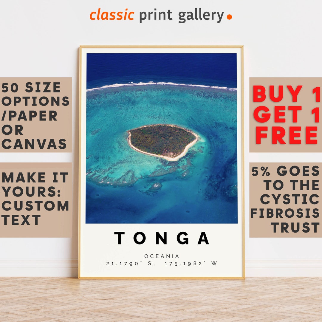 Tonga Poster Colorful Print, Tonga Wall Art, Tonga Photo Decor, Tonga ...