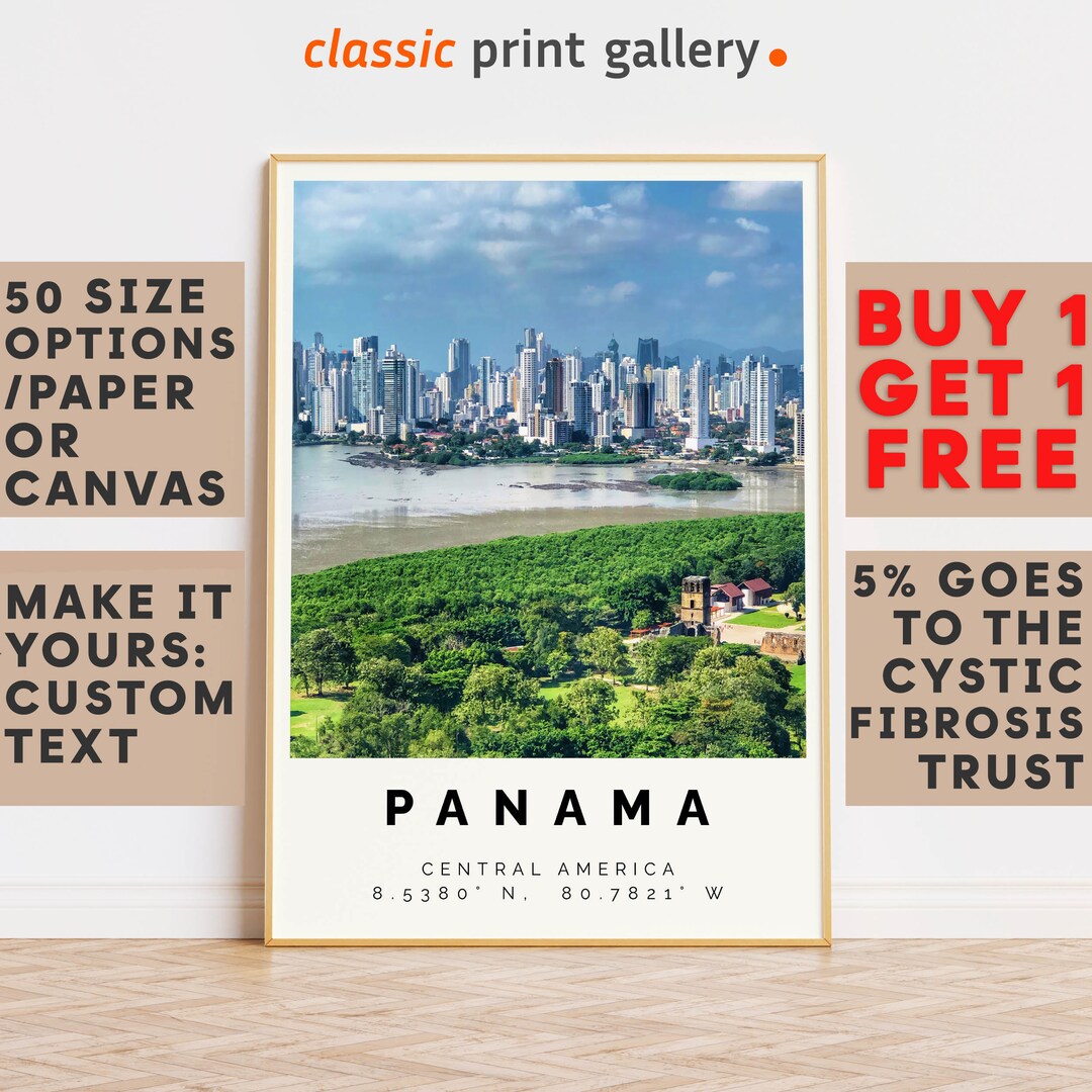 Panama Poster Colorful Print, Panama Wall Art, Panama Photo Decor ...