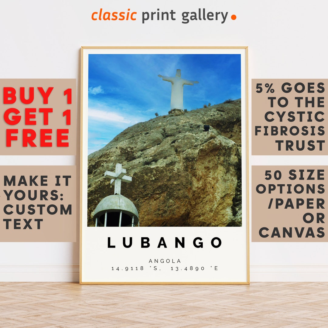 Lubango Print,lubango Wall Art,lubango Colorful Poster,personalized Birthday Travel Gift Present ...