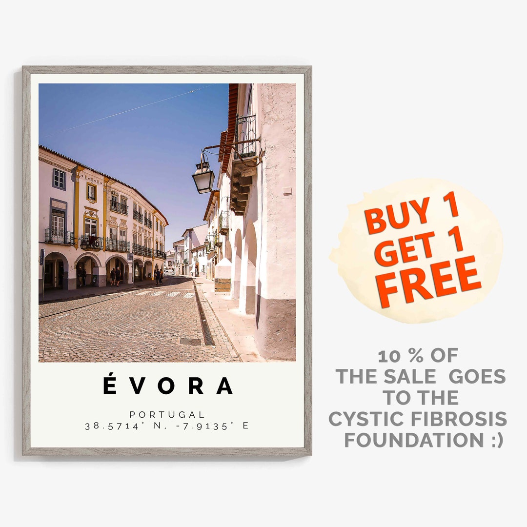 Évora Poster Colorful Print Évora Wall Art Évora Photo - Etsy