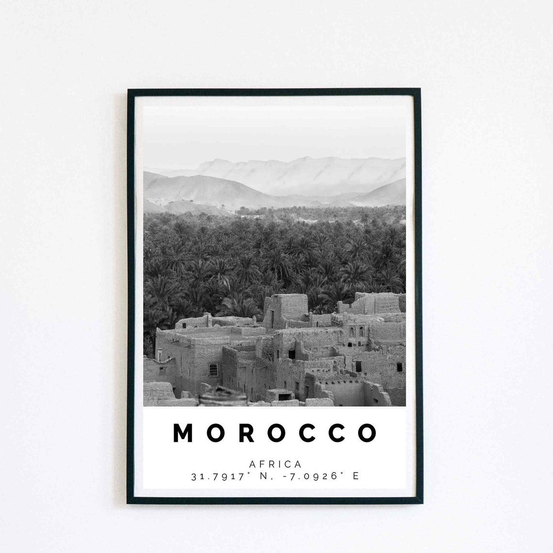 Morocco Print Black and White Photo Morocco Wall Art Morocco - Etsy