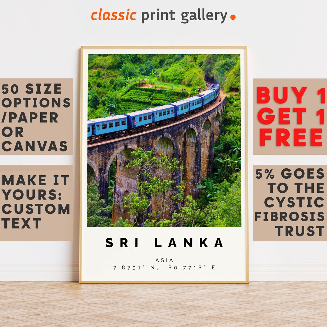 Sri Lanka Poster Colorful Print, Sri Lanka Wall Art, Sri Lanka Photo ...