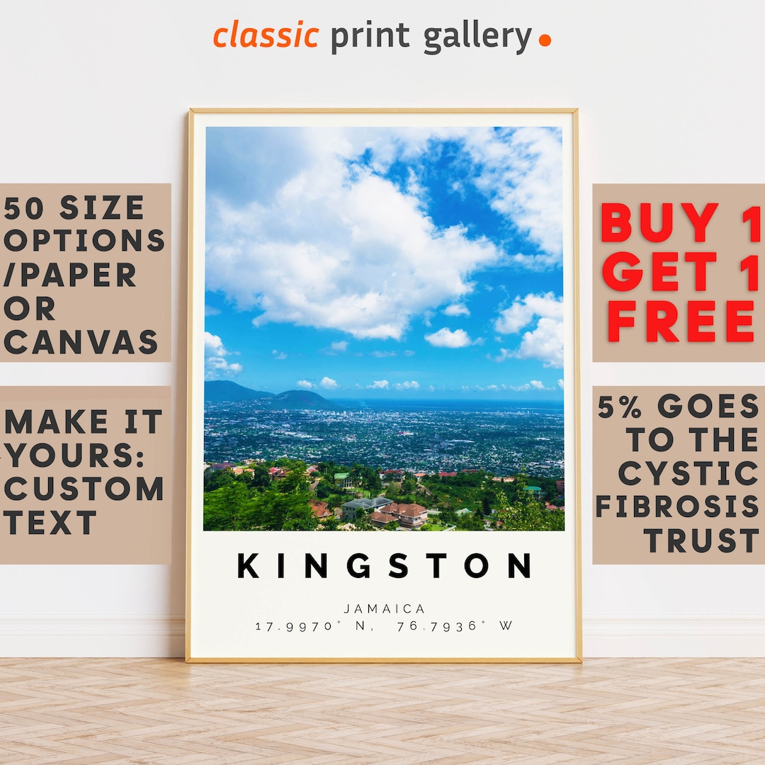 Kingston Poster Colorful Print, Kingston Wall Art, Kingston Photo Decor ...