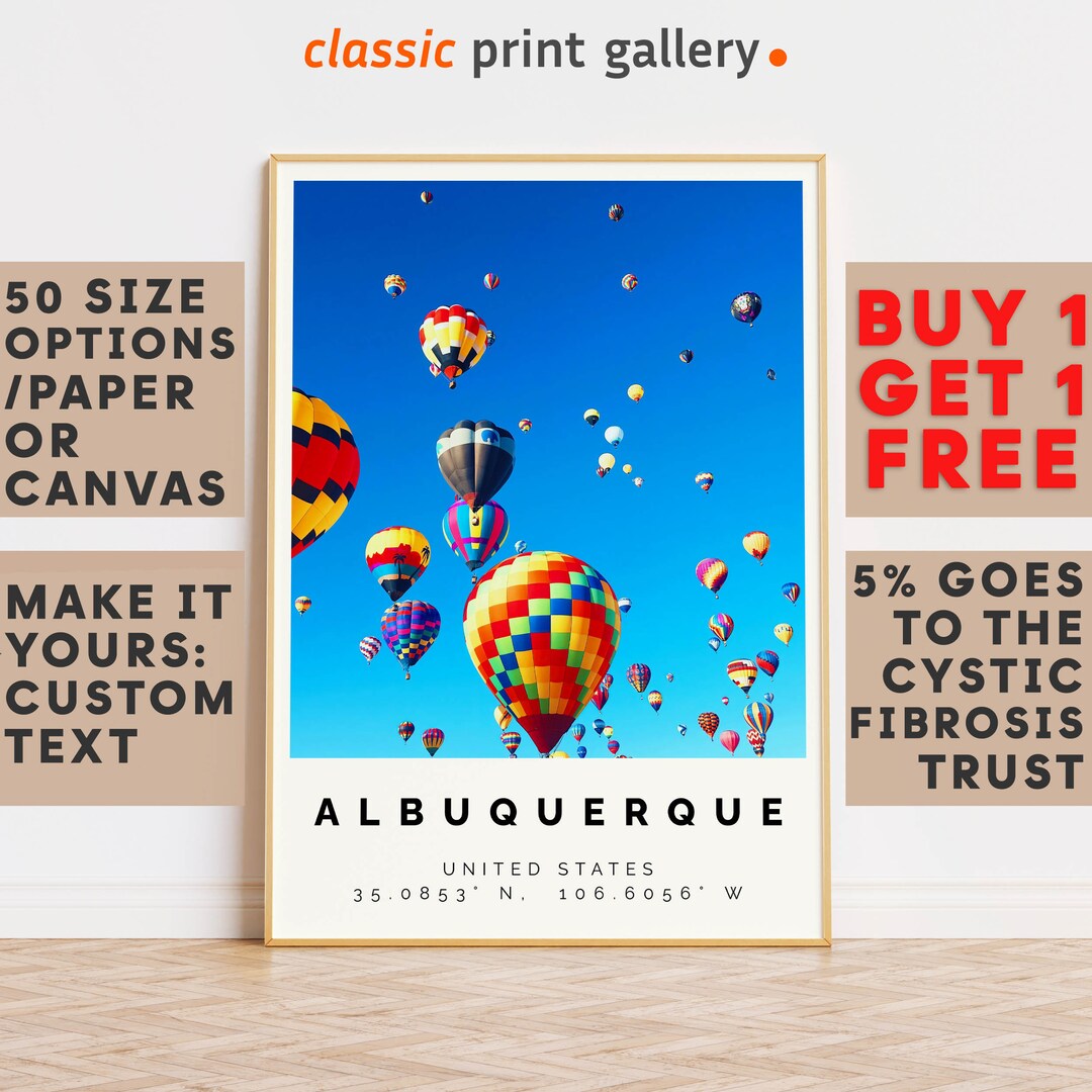 Albuquerque Poster Colorful Print, Albuquerque Wall Art, Albuquerque ...