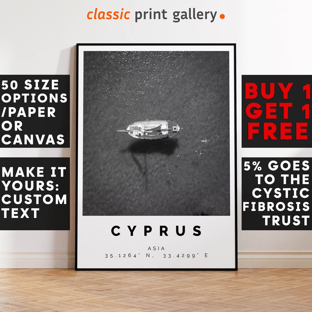 Cyprus Print Black and White Photo, Cyprus Wall Art, Cyprus Travel ...