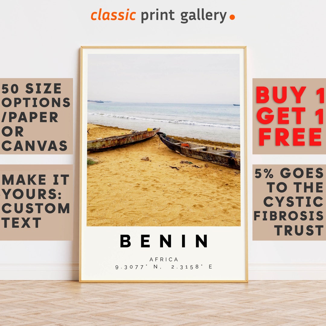 Benin Poster Colorful Print, Benin Wall Art, Benin Photo Decor, Benin ...