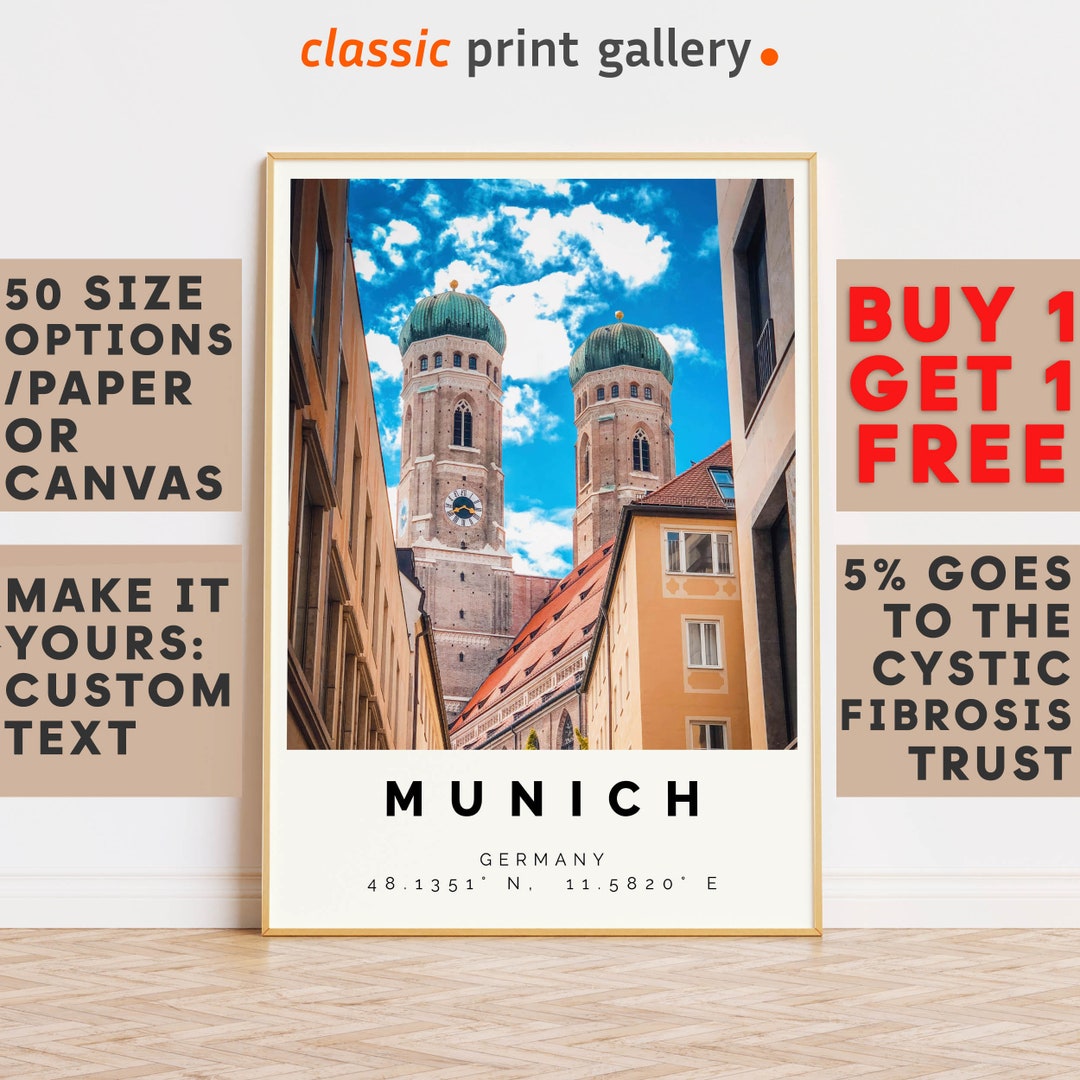 Munich Poster Colorful Print, Munich Wall Art, Munich Photo Decor ...