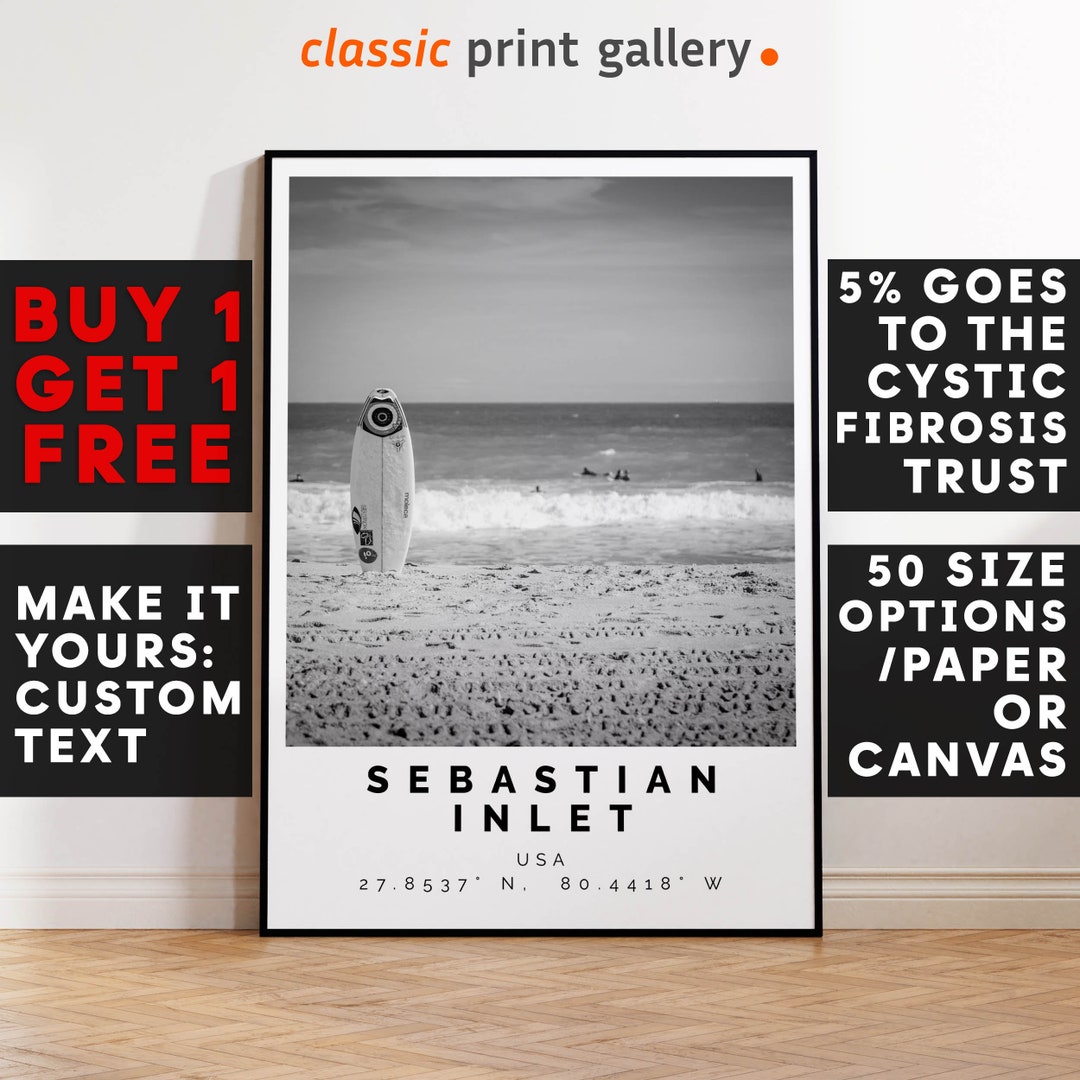 Surf Art,sebastian Inlet Print,sebastian Inlet Wall Art,sebastian Inlet ...