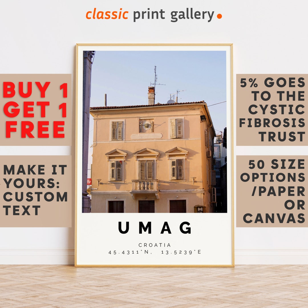 Umag Print,umag Wall Art,umag Colorful Poster,personalized Birthday ...