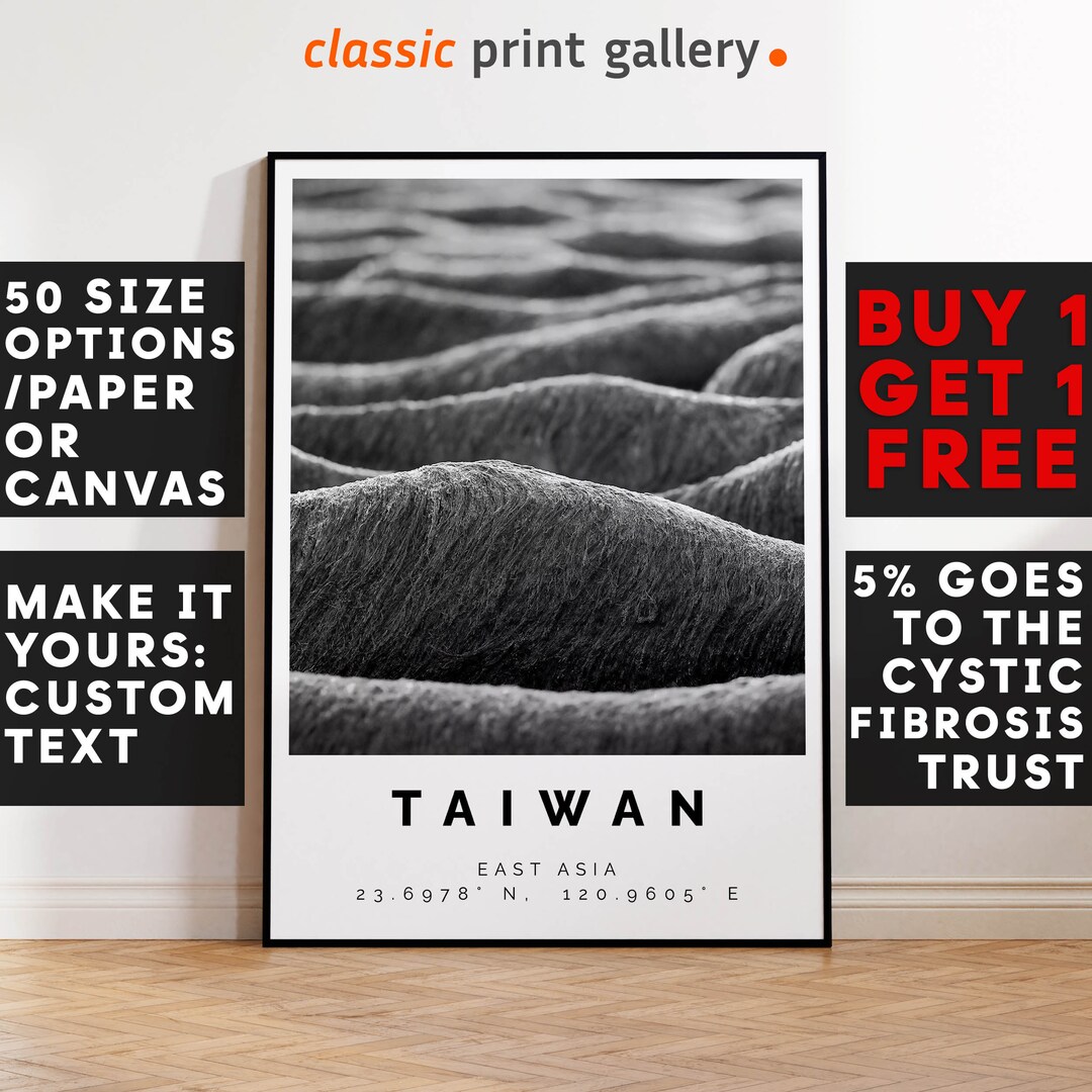 Taiwan Print Black and White Photo, Taiwan Wall Art, Taiwan Travel ...
