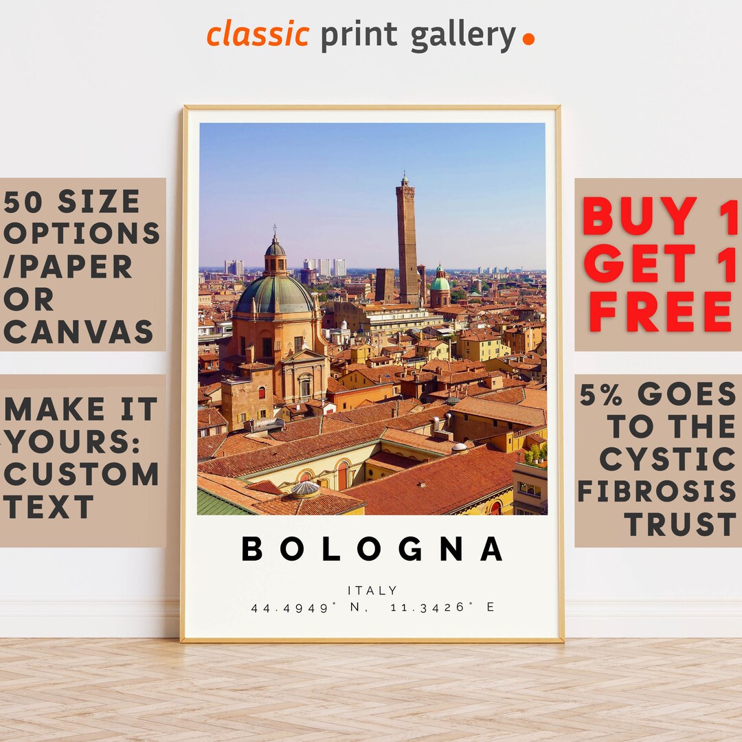 Bologna Poster Colorful Print, Bologna Wall Art, Bologna Photo Decor ...