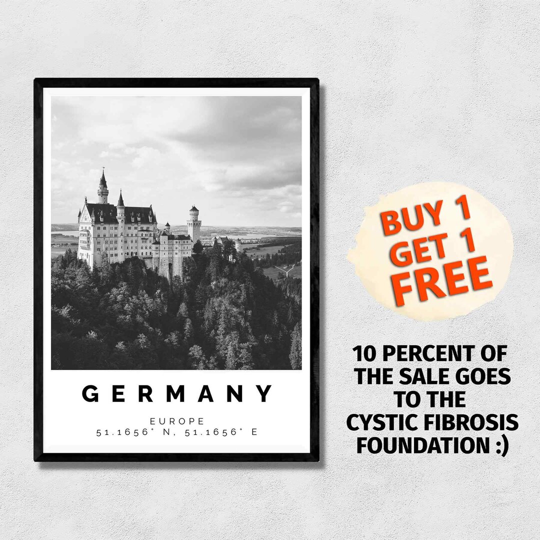 Germany Print Black and White Photo Germany Wall Art Germany - Etsy