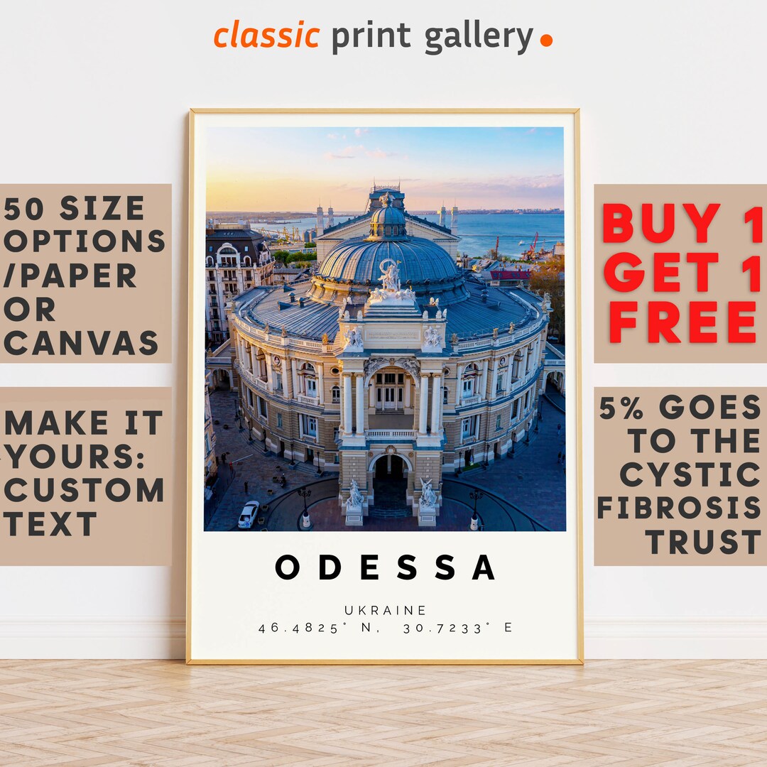 Odessa Poster Colorful Print, Odessa Wall Art, Odessa Photo Decor ...