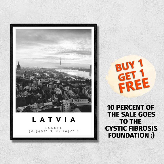 Latvia Print Black and White Photo Latvia Wall Art Latvia - Etsy