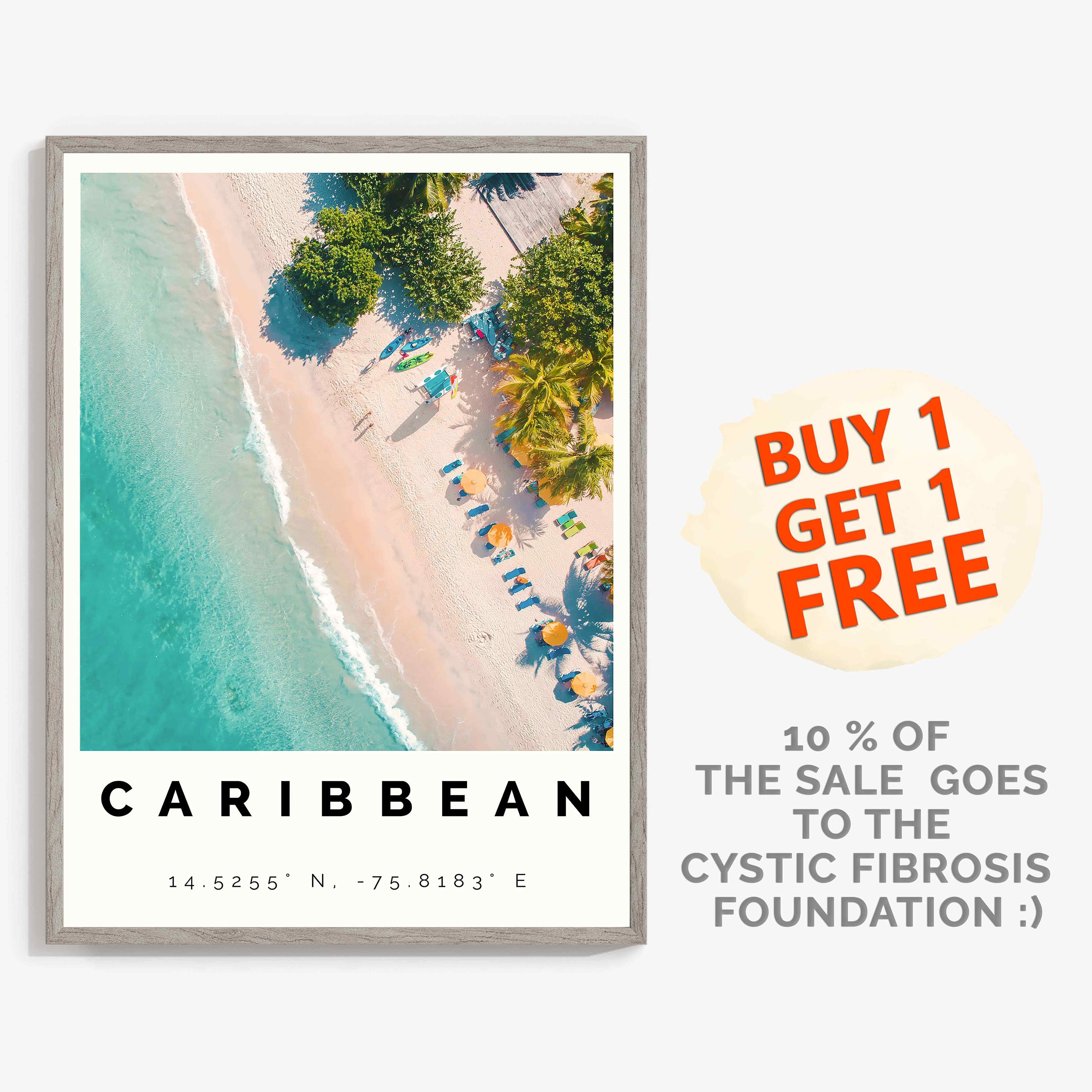 Caribbean Poster Colorful Print Caribbean Wall Art Caribbean - Etsy