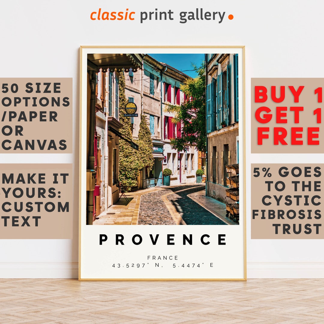 Provence Poster Colorful Print, Provence Wall Art, Provence Photo Decor ...