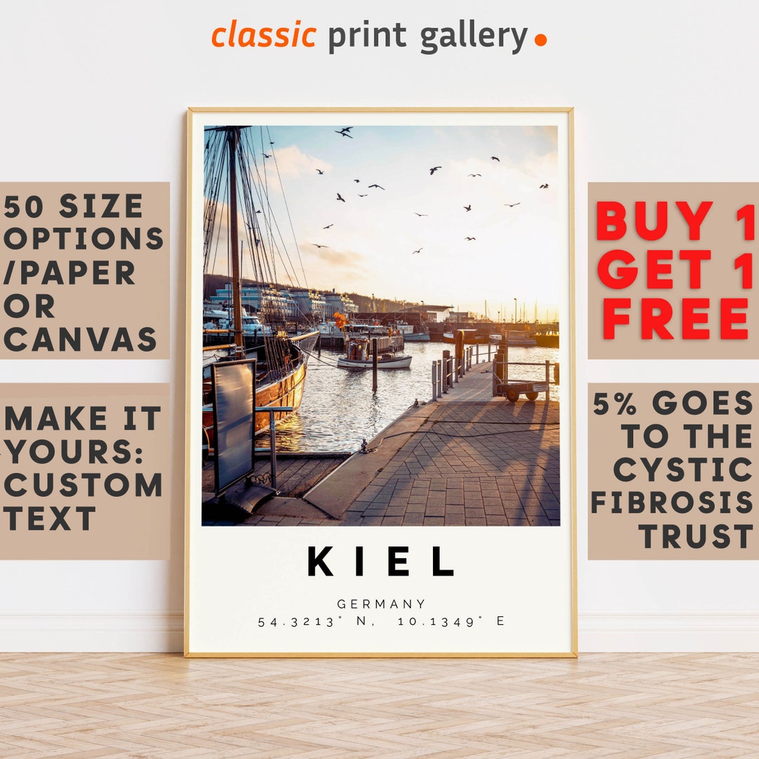 Kiel Poster Colorful Print, Kiel Wall Art, Kiel Photo Decor, Kiel Gift ...