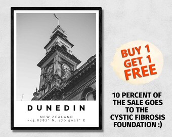 Dunedin New Zealand Poster - Etsy