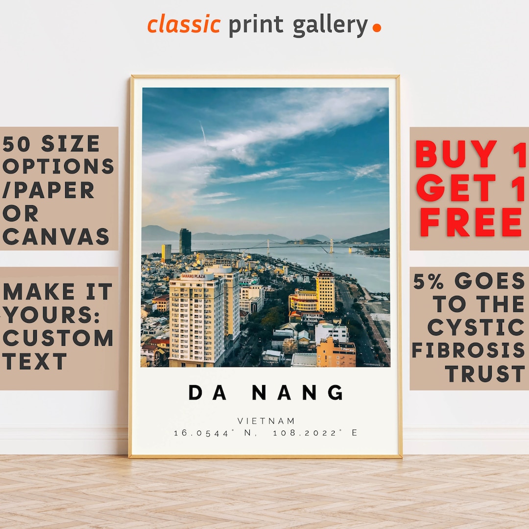 Da Nang Poster Colorful Print, Da Nang Wall Art, Da Nang Photo Decor ...