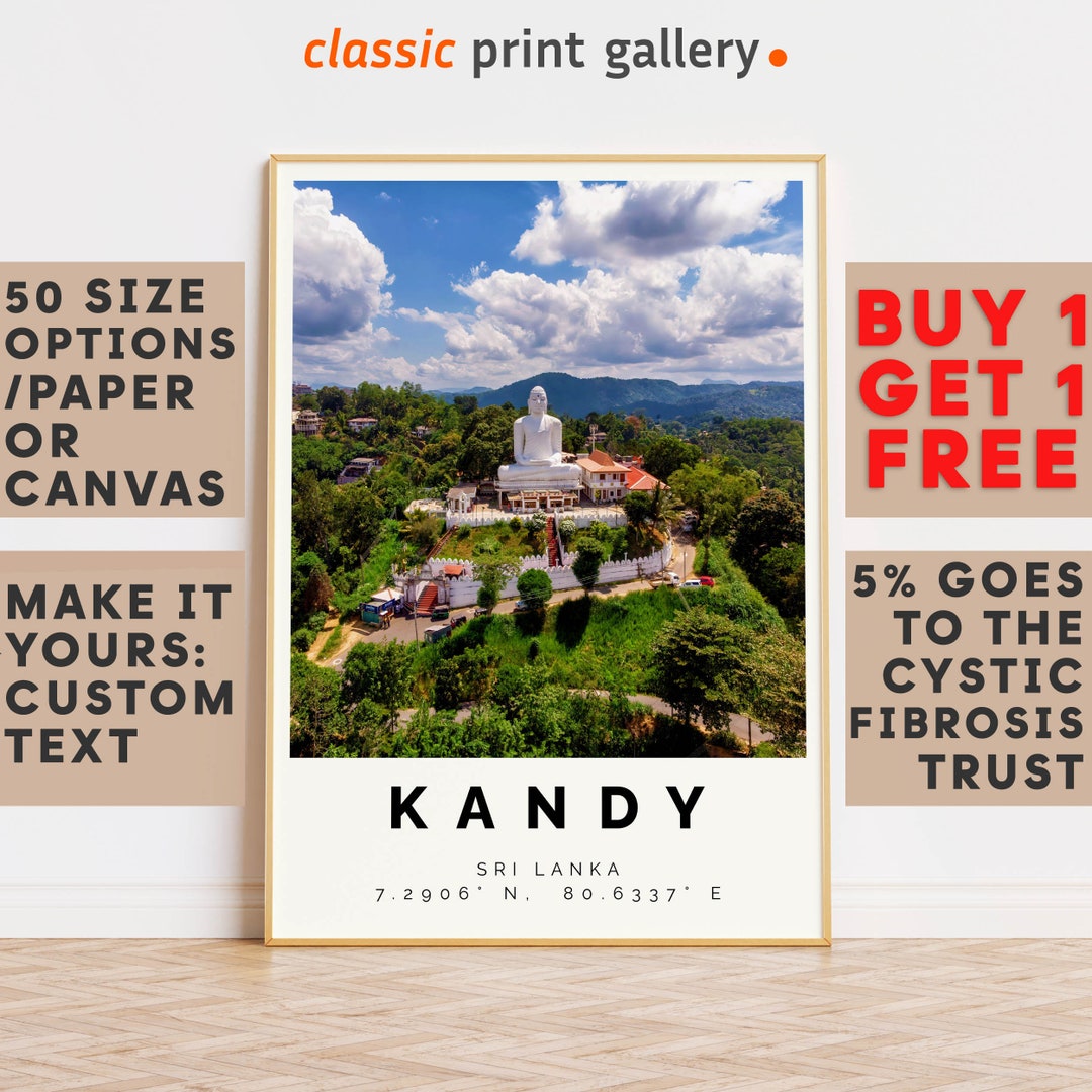 Kandy Poster Colorful Print, Kandy Wall Art, Kandy Photo Decor, Kandy ...
