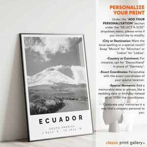 Ecuador Poster Print,ecuador Wall Art, Housewarming Gift, Housewarming ...