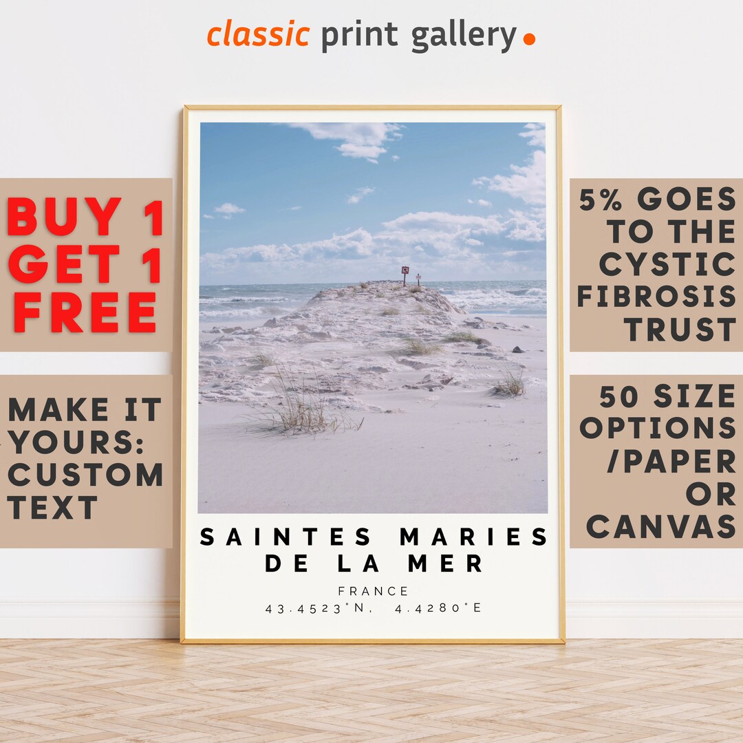 Saintes-maries-de-la-mer Print Wall Art Colorful - Etsy