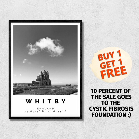 Whitby Print Black and White Photo Whitby Wall Art Whitby - Etsy