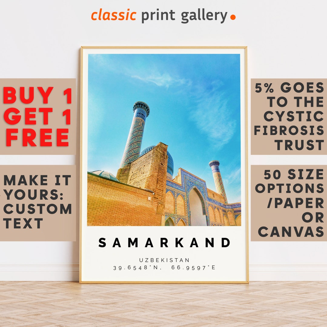 Samarkand Print,samarkand Wall Art,samarkand Colorful Poster ...