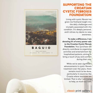 Baguio Poster Colorful Print, Baguio Wall Art, Baguio Photo Decor ...