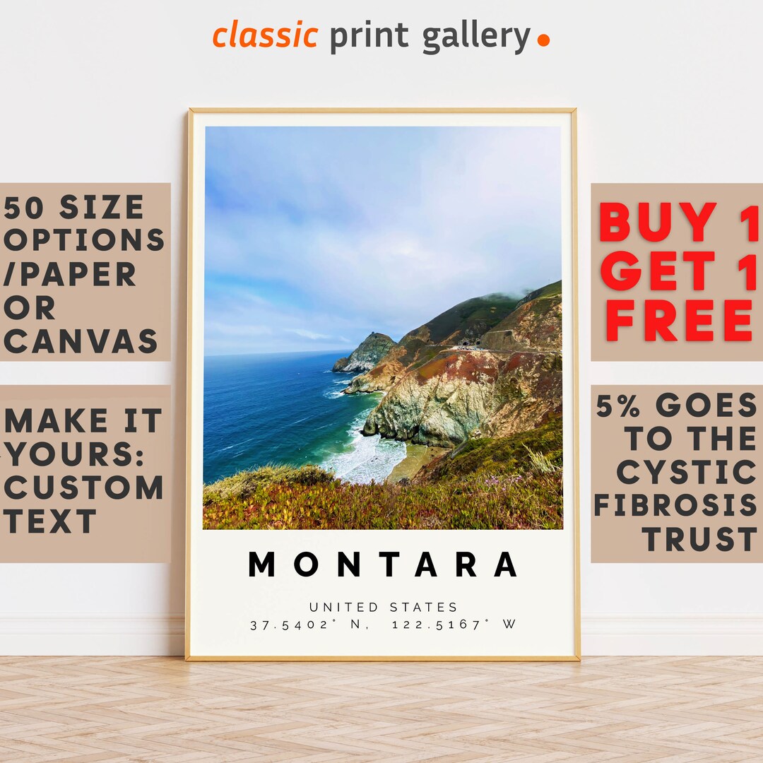Montara Poster Colorful Print, Montara Wall Art, Montara Photo Decor ...