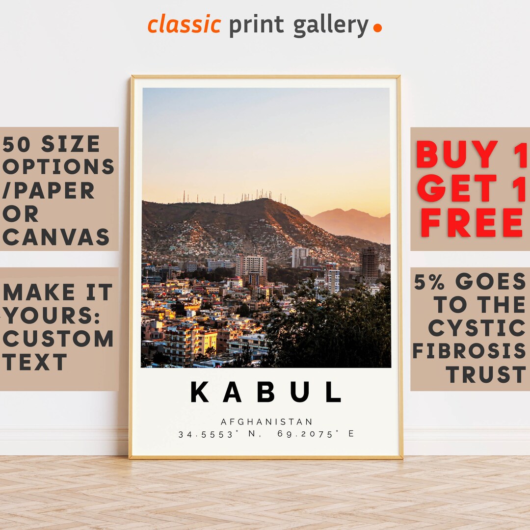 Kabul Poster Colorful Print, Kabul Wall Art, Kabul Photo Decor, Kabul ...