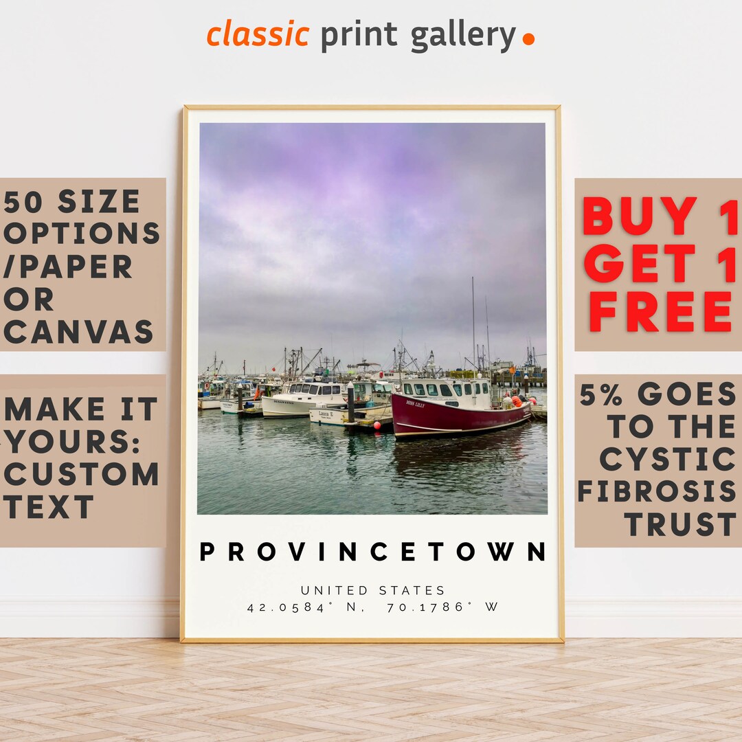 Provincetown Poster Colorful Print, Provincetown Wall Art, Provincetown ...