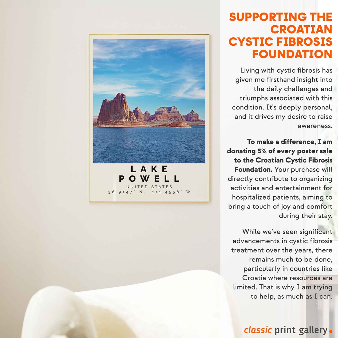 Lake Powell Poster Colorful Print, Lake Powell Wall Art, Lake Powell ...