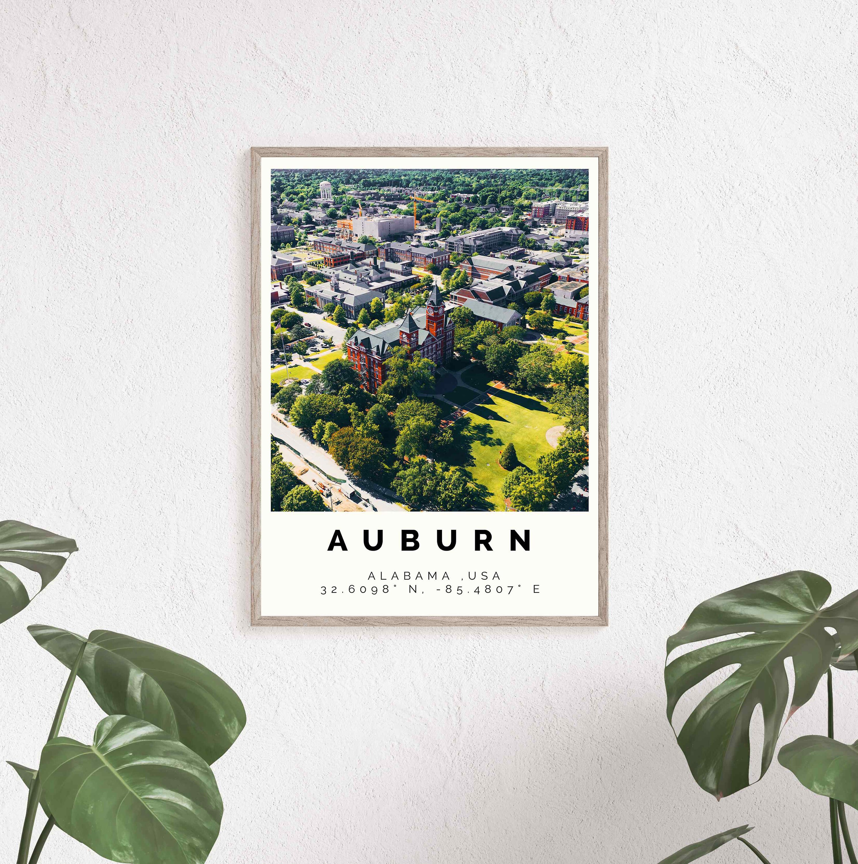Auburn Poster Colorful Print Auburn Wall Art Auburn Photo - Etsy