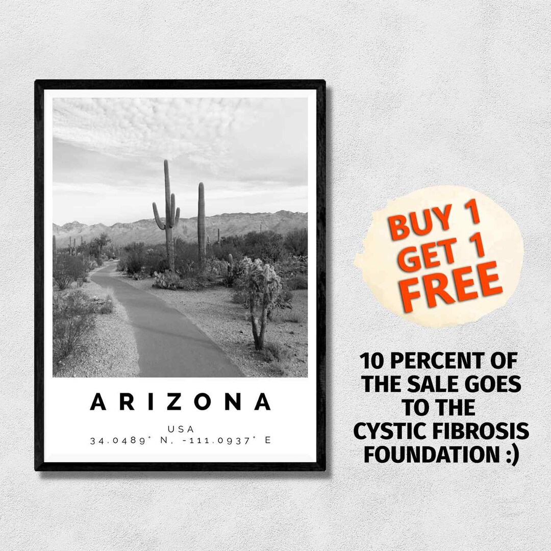 Arizona Print Black and White Photo Arizona Wall Art Arizona - Etsy