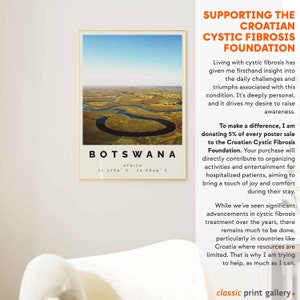 Botswana Poster Colorful Print, Botswana Wall Art, Botswana Photo Decor ...