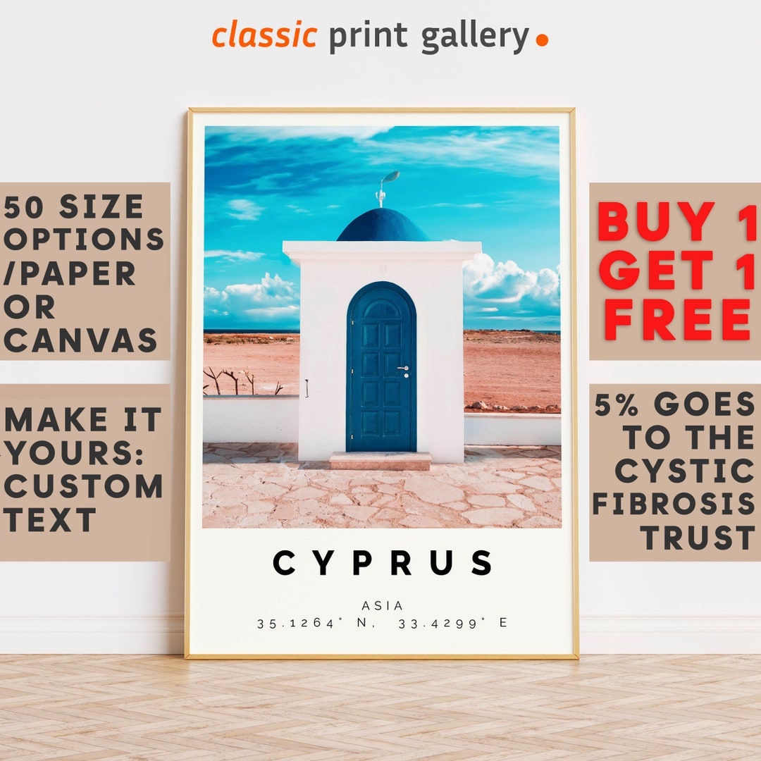 Cyprus Poster Colorful Print, Cyprus Wall Art, Cyprus Photo Decor ...
