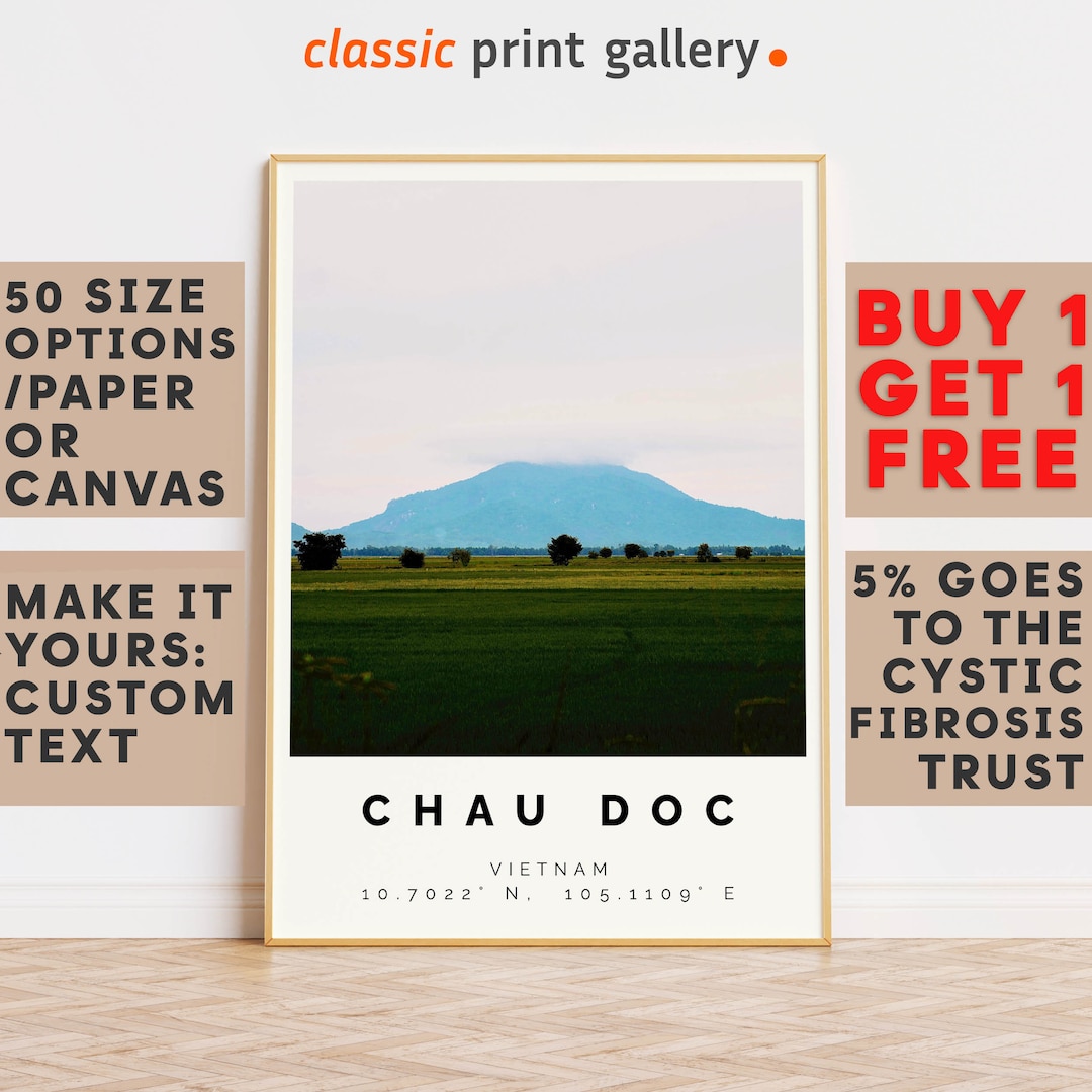 Chau Doc Poster Colorful Print, Chau Doc Wall Art, Chau Doc Photo Decor ...