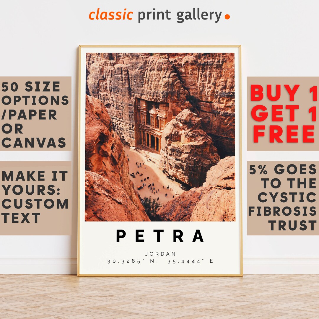 Petra Poster Colorful Print, Petra Wall Art, Petra Photo Decor, Petra ...