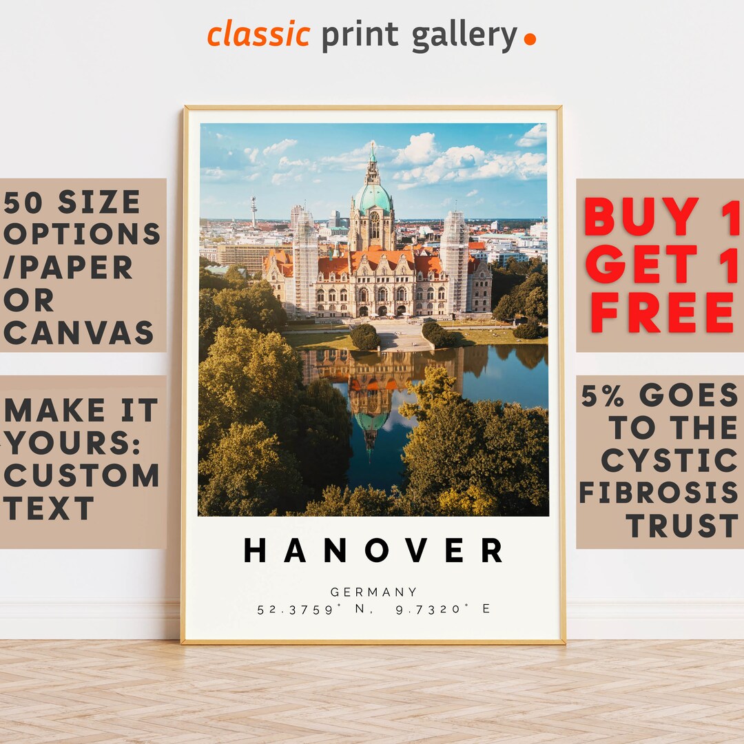 Hanover Poster Colorful Print, Hanover Wall Art, Hanover Photo Decor ...
