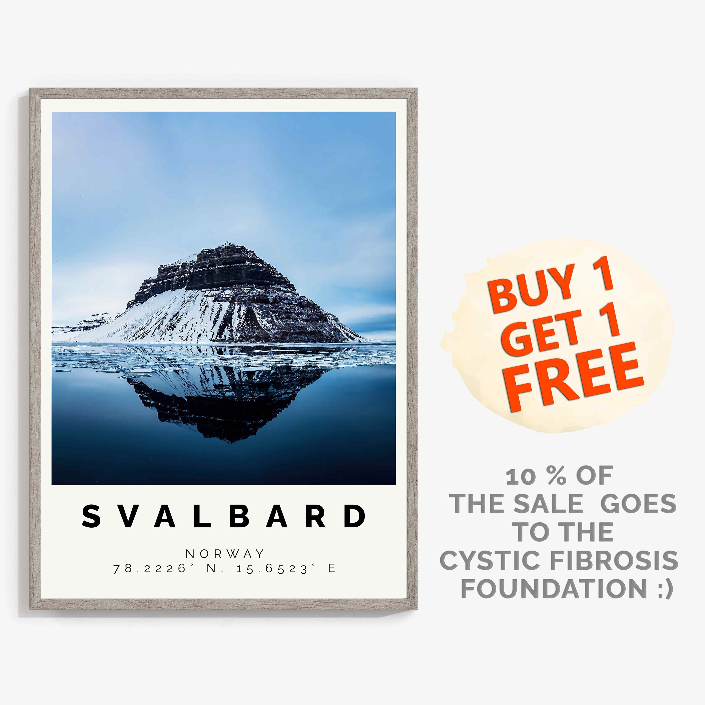 Svalbard Poster Colorful Print Svalbard Wall Art Svalbard - Etsy