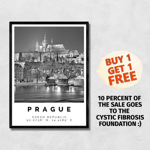 Prague Poster - Etsy