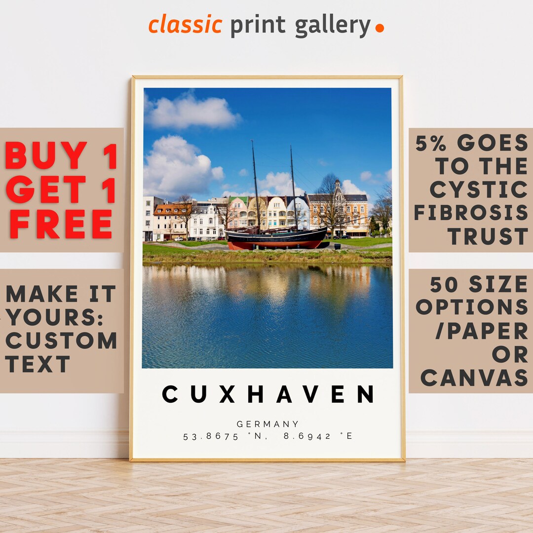 Cuxhaven Print,cuxhaven Wall Art,cuxhaven Colorful Poster,personalized ...