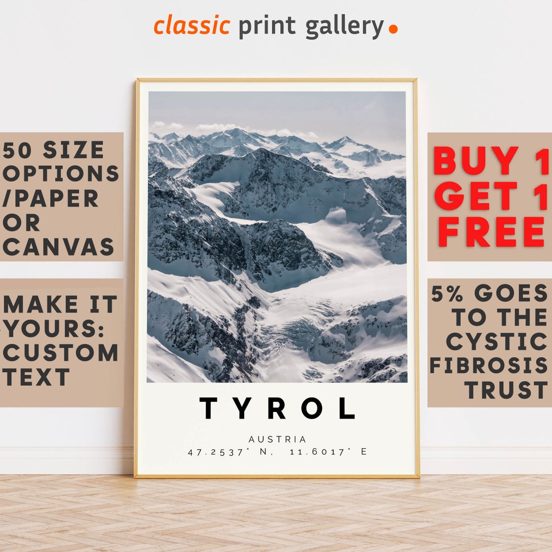 Tyrol Poster Colorful Print, Tyrol Wall Art, Tyrol Photo Decor, Tyrol ...