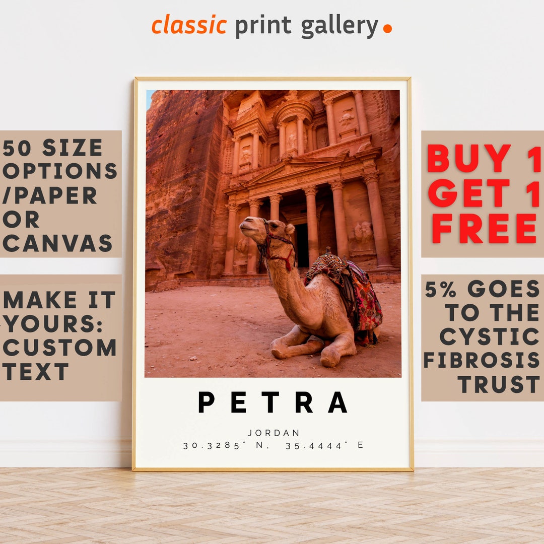 Petra Poster Colorful Print, Petra Wall Art, Petra Photo Decor, Petra ...