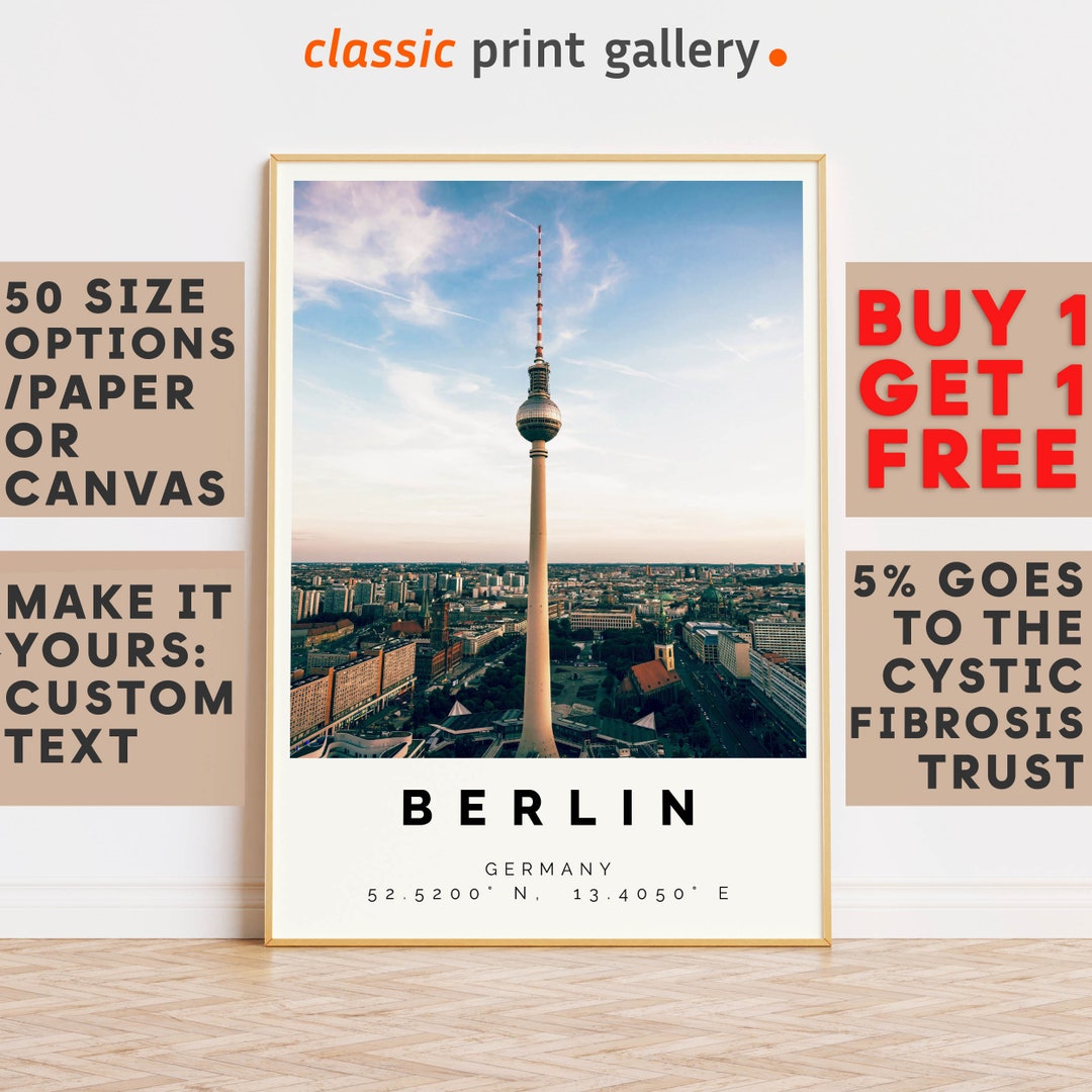 Berlin Poster Colorful Print, Berlin Wall Art, Berlin Photo Decor ...