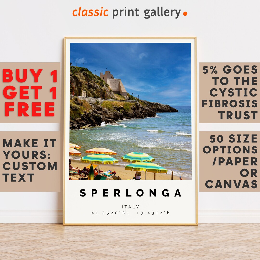 Sperlonga Print,sperlonga Wall Art,sperlonga Colorful Poster ...
