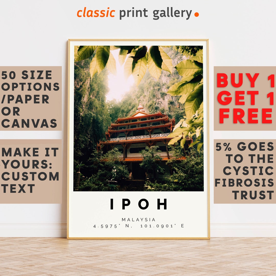 Ipoh Poster Colorful Print, Ipoh Wall Art, Ipoh Photo Decor, Ipoh Gift ...